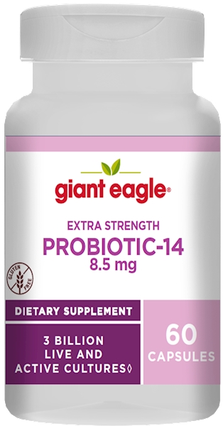 Giant Eagle Extra Strength Probiotic-10 Acidophilus, 60 Capsules | Fig App