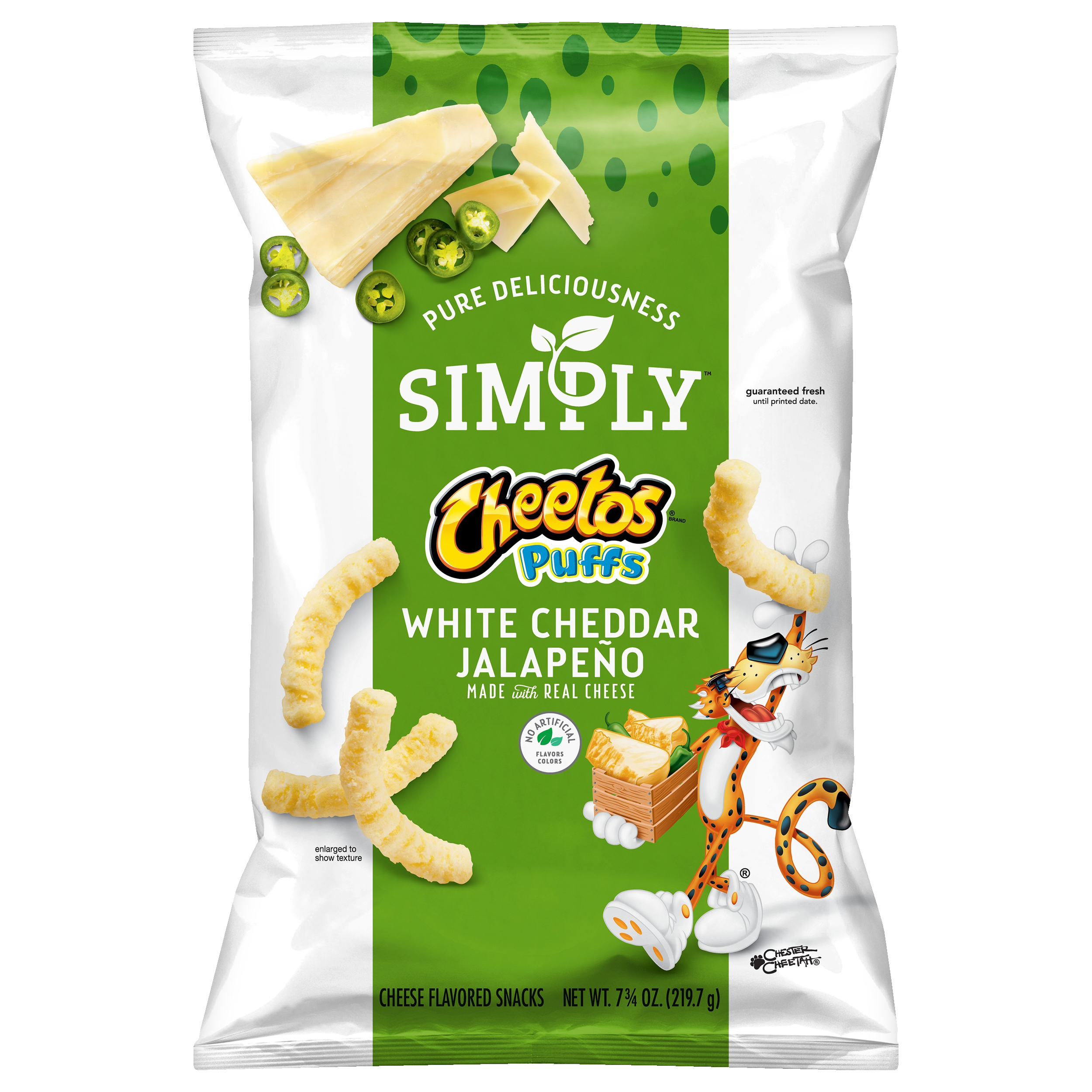 Cheetos Simply Snacks, White Cheddar Jalapeno, Puffs | Fig App