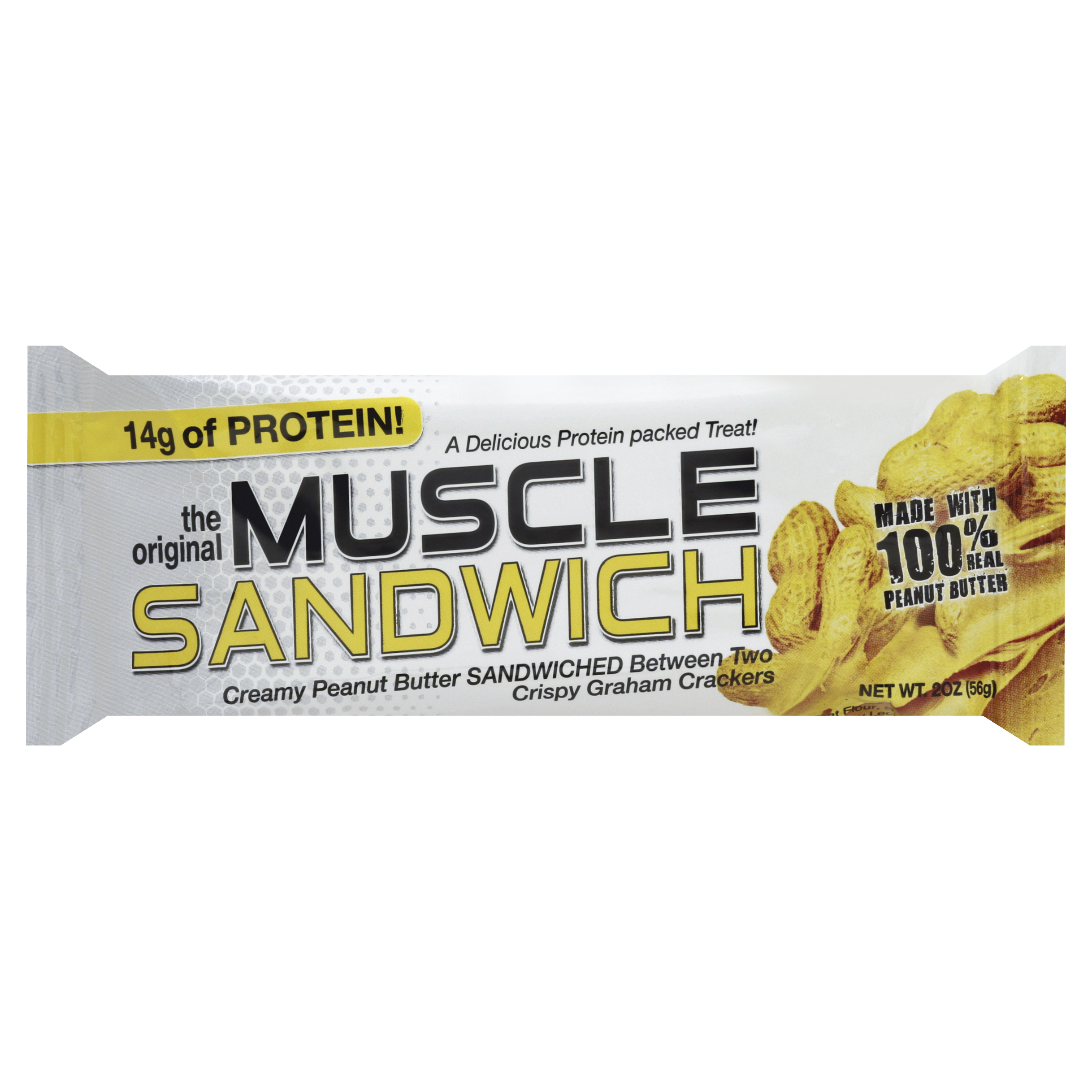 Muscle Sandwich Crispy Graham Crackers, Creamy Peanut Butter | Fig App