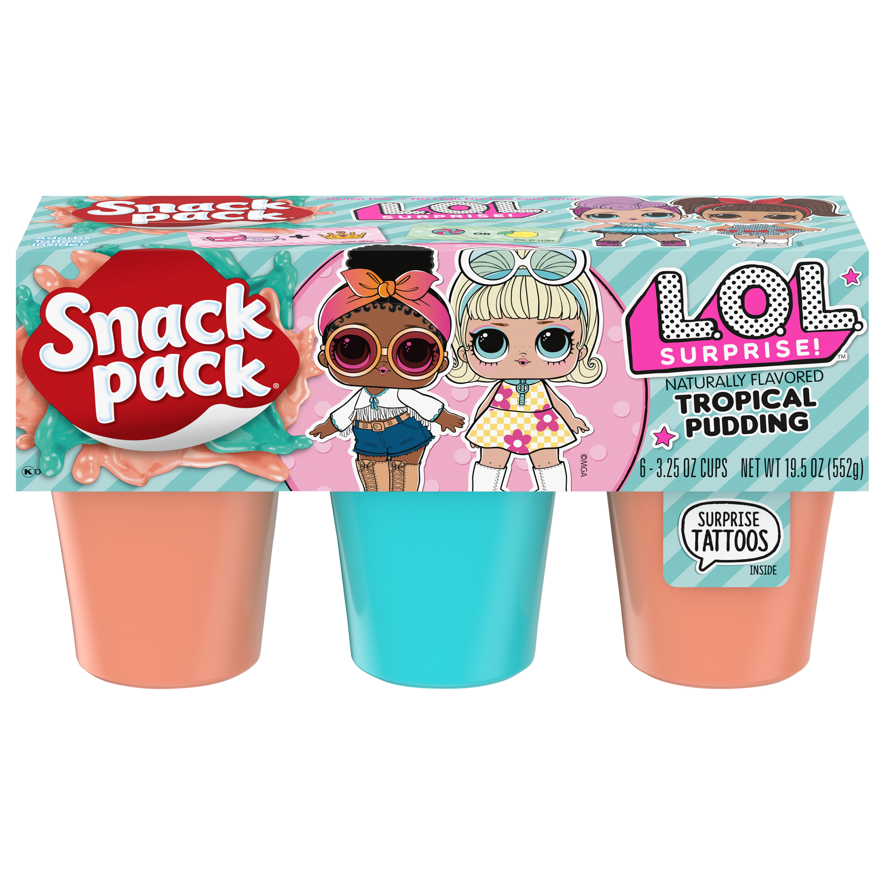 Snack Pack Pudding, Tropical, Lol Surprise | Fig App
